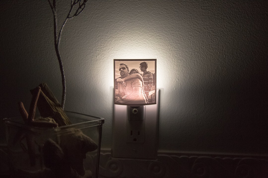 Custom Night Light, 3D Print Lithophane Lamp, Night Light Wall Plug In ...