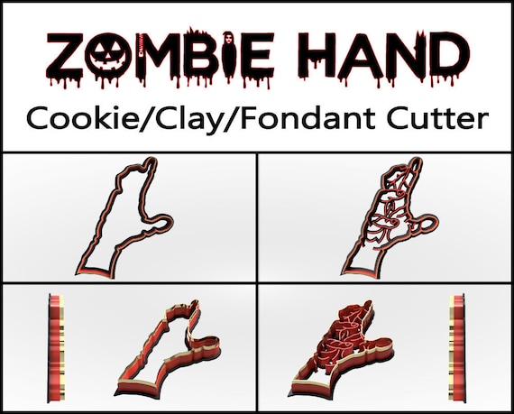 Zombie Hand Cookie Cutter 3D Printed Labor Day Cookie - Etsy