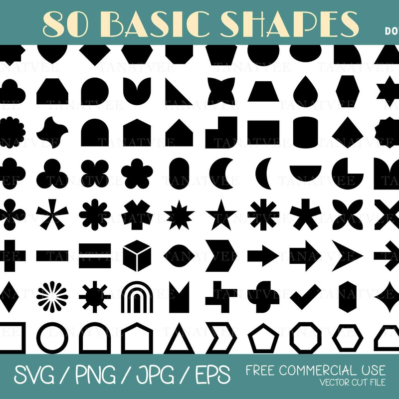 Basic Shapes Svg - Etsy