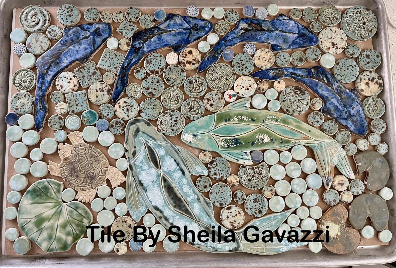 Fish Floor Tile Artistic - Etsy