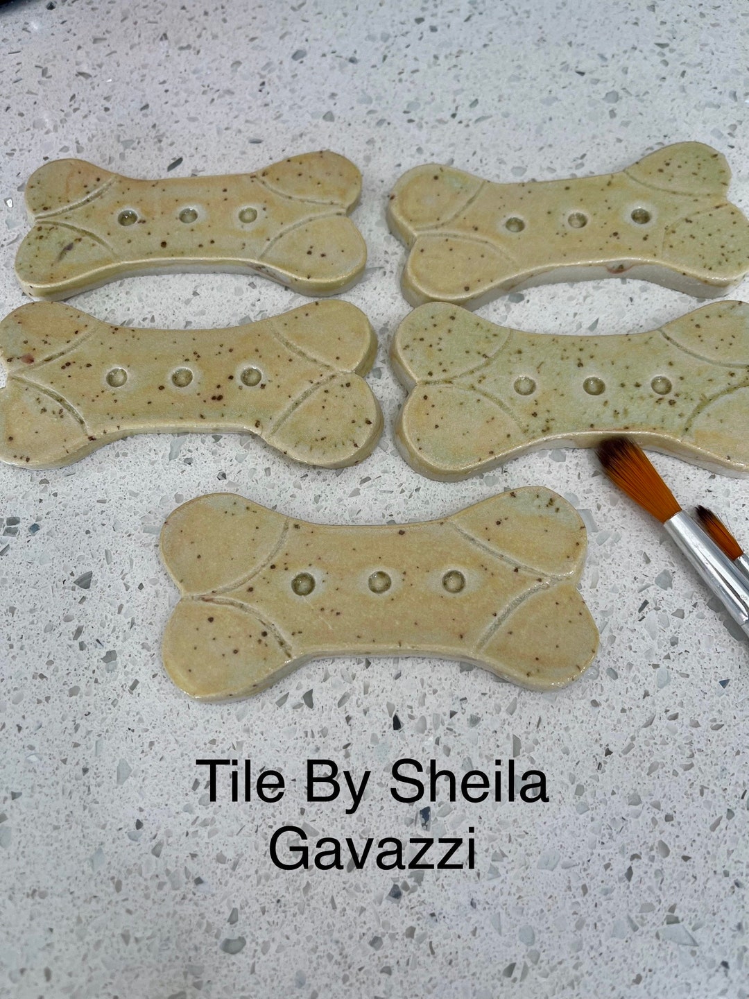 Dog Bone Tile for Wall or Floor Install 4 Inch - Etsy