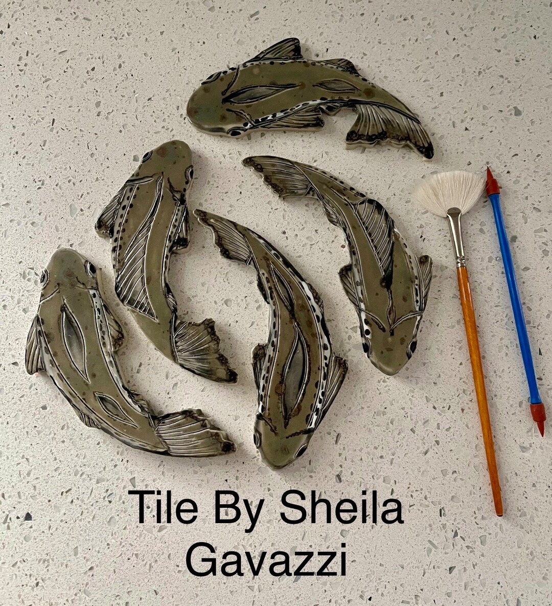 6 Inch Fish Tile Floor or Wall Install - Etsy