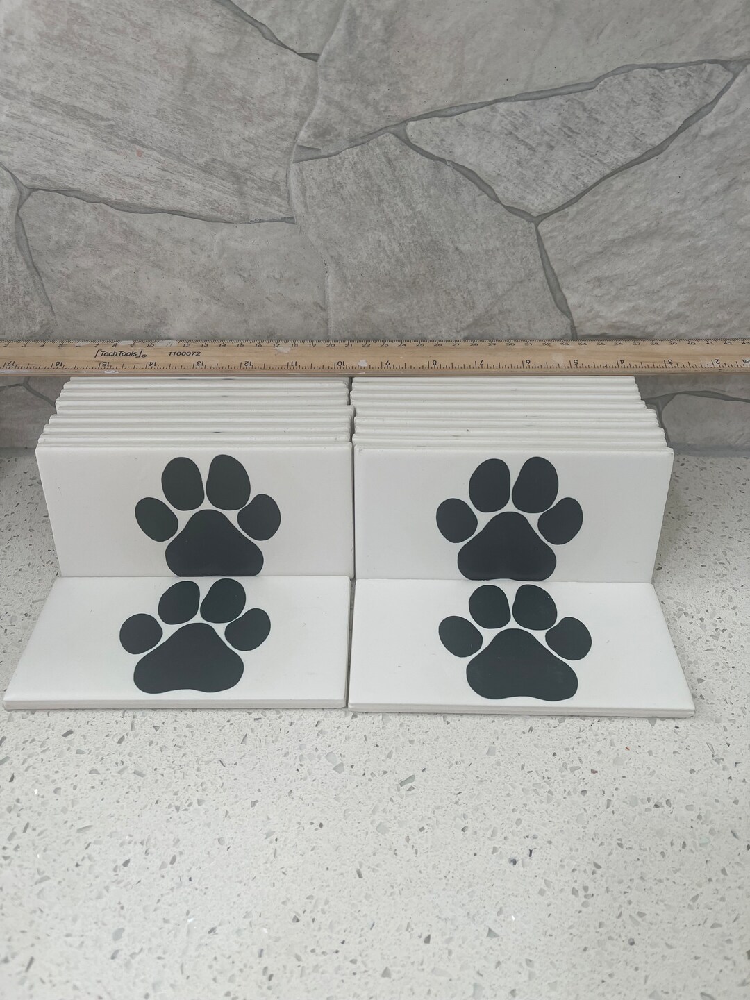 Paw Wall Install Satin Subway Tile - Etsy