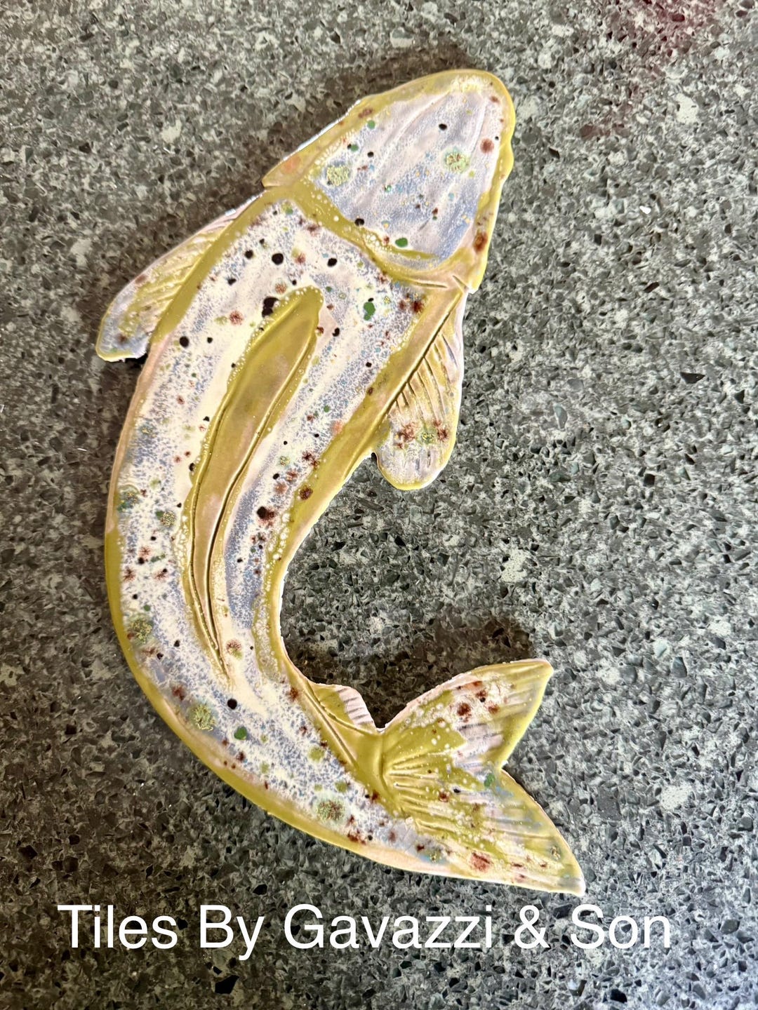 15 Inch Fish Floor Tile - Etsy