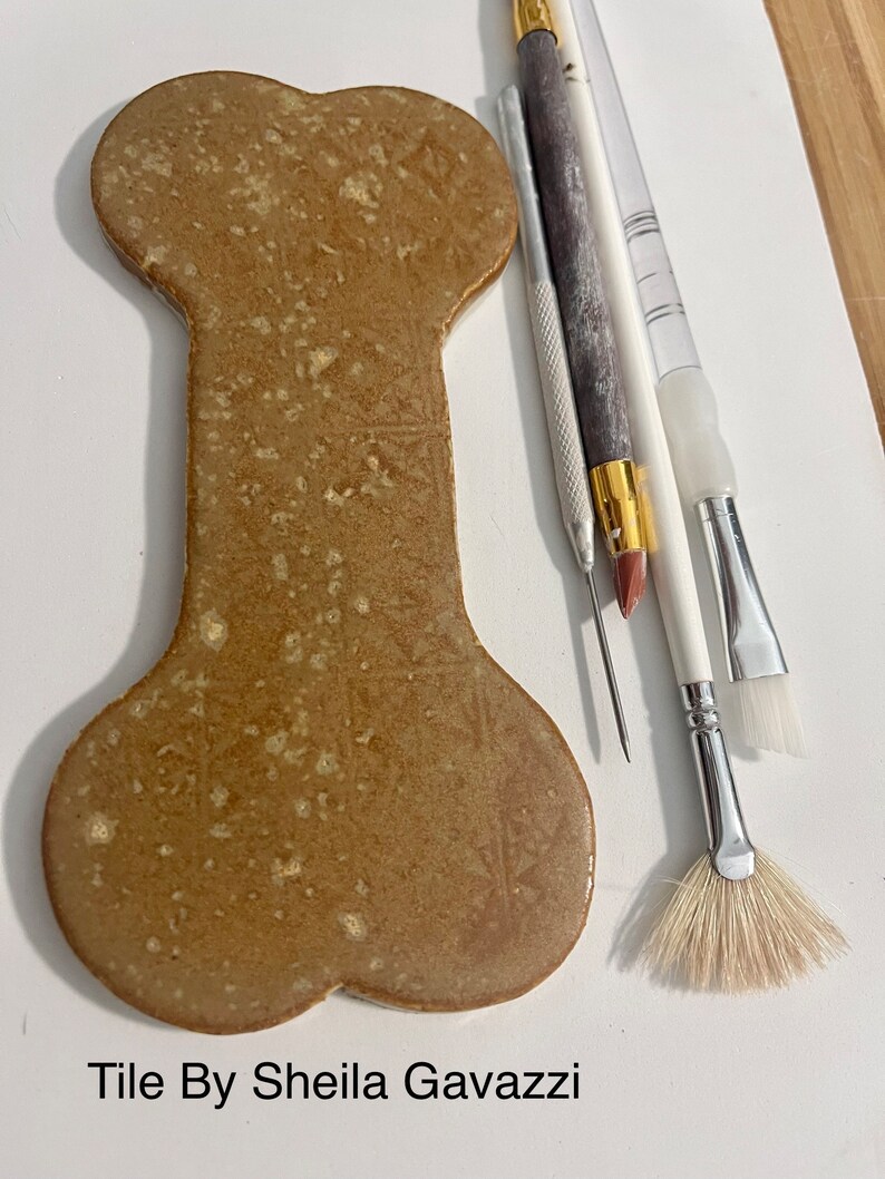 Dog Bone Tile for Wall or Floor Install 7.5 Inch - Etsy