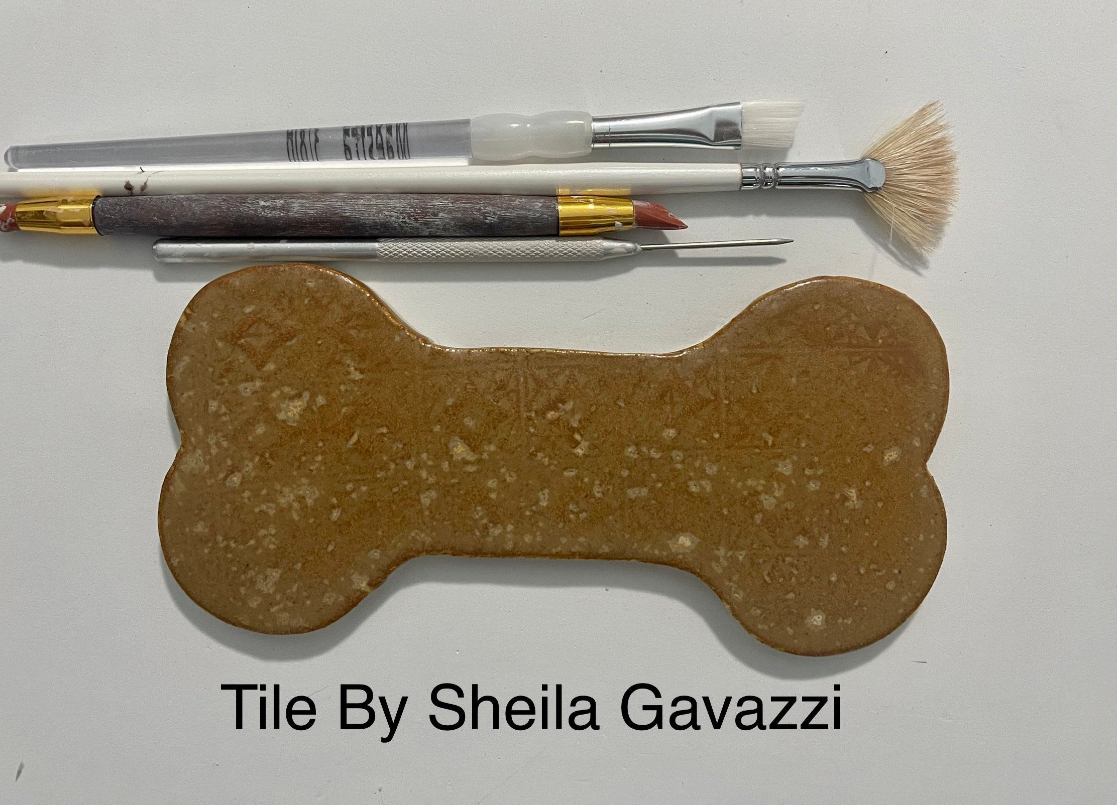 Dog Bone Tile for Wall or Floor Install 7.5 Inch - Etsy