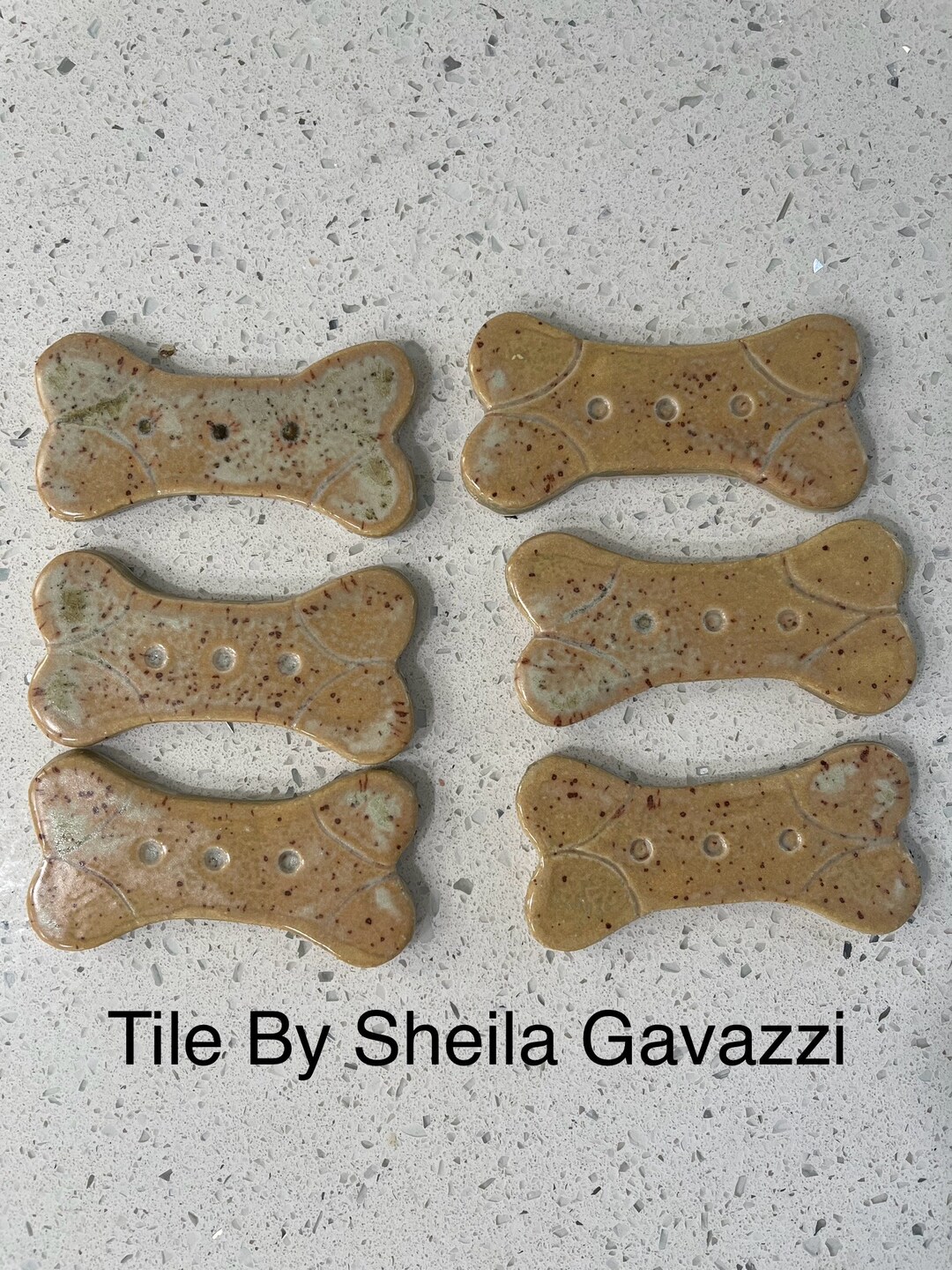 Dog Bone Tile for Wall or Floor Install 4 Inch - Etsy