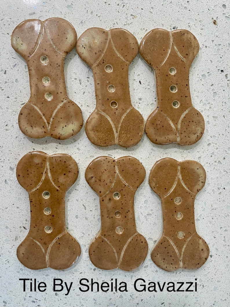 Dog Bone Tile for Wall or Floor Install 4 Inch - Etsy