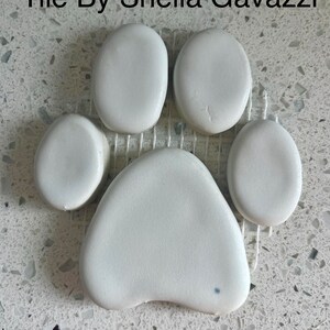 4 Inch Dog Paw Tiles on Mesh - Etsy