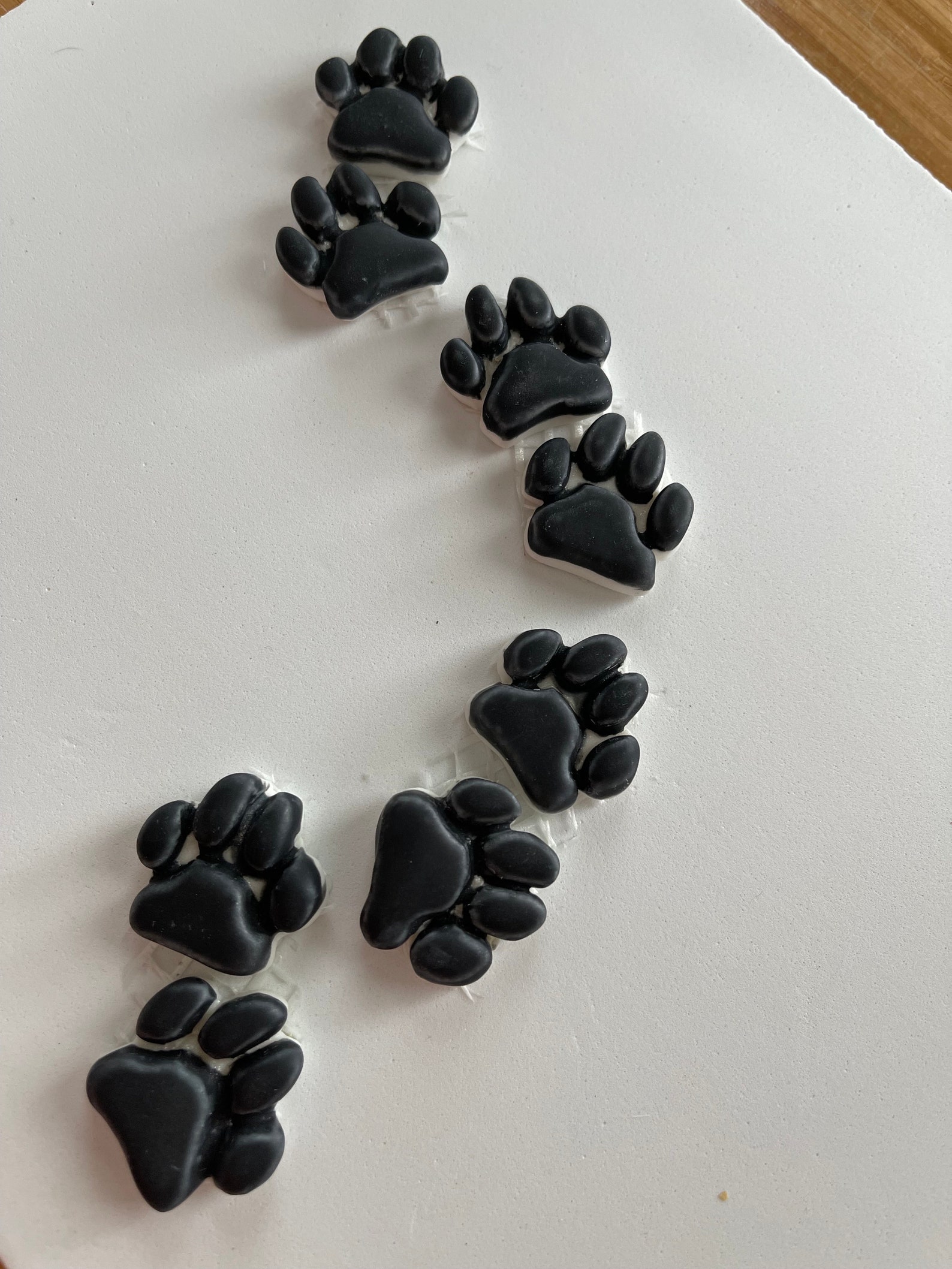 Pair of 1 Dog Paw Tiles - Etsy