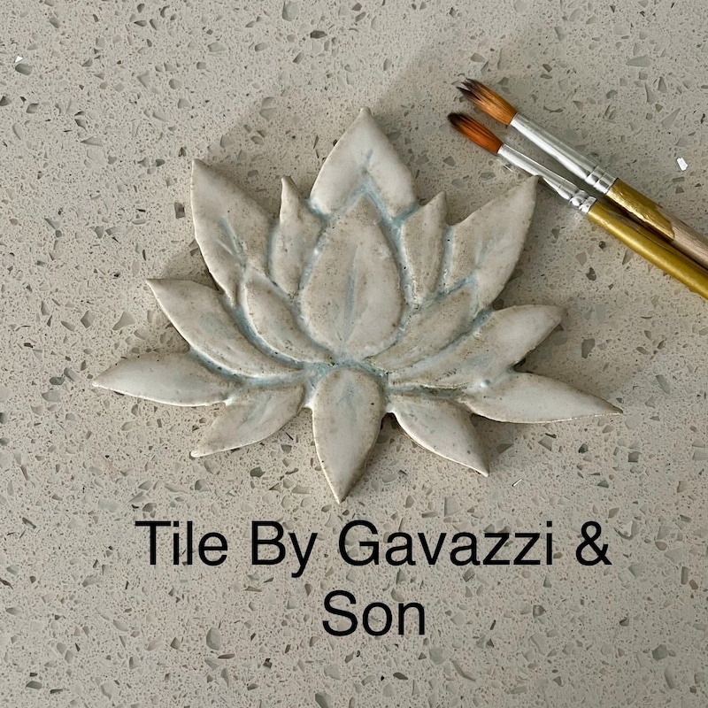 Lotus Tiles - Etsy