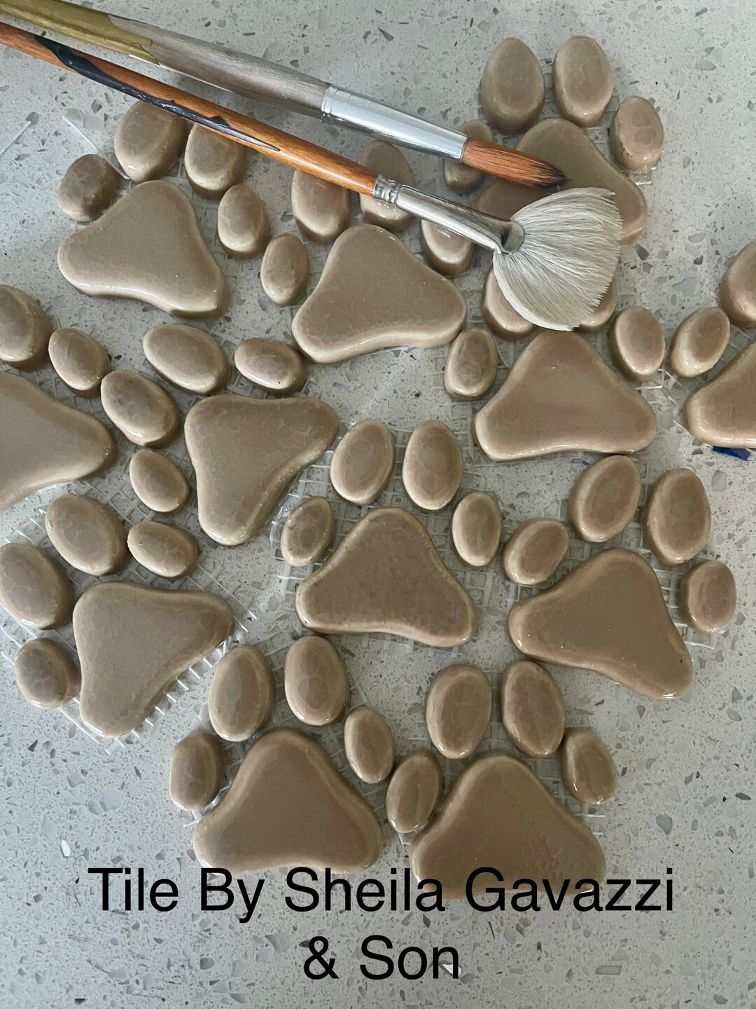 2 Inch Dog/cat Paws Tile Floors or Wall Install Ready to Ship - Etsy