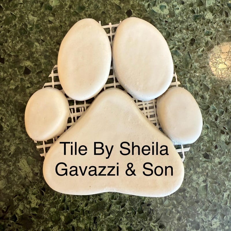 Paw Print Tile - Etsy