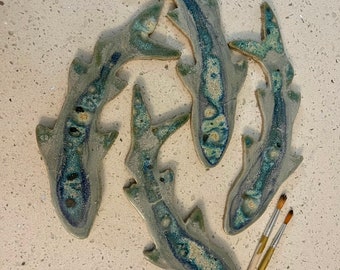 Blue Fish Tile Floor or Wall Install - Etsy