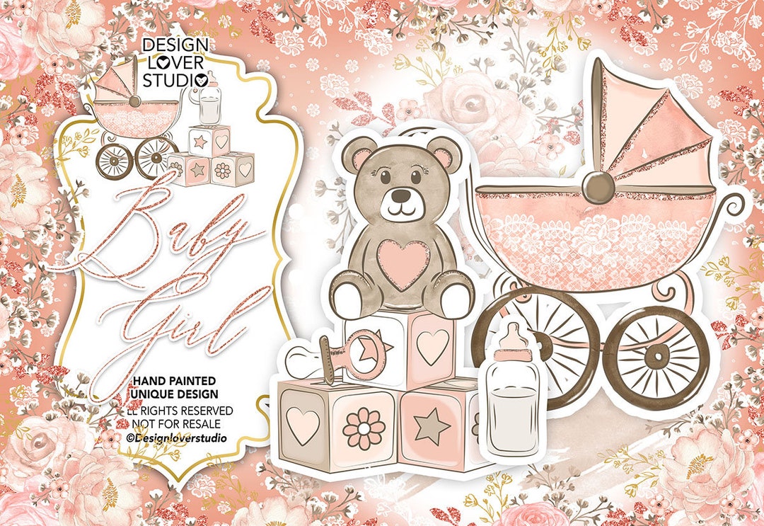 Baby Girl Design, Baby Clipart, Cute Baby Bear Clip Art, Sleeping Baby ...
