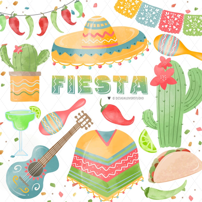 Fiesta Clip Art - Etsy