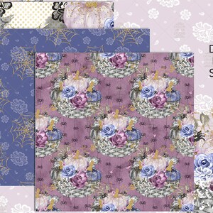 Halloween Pumpkin Digital Paper Pack, Pumpkin, Halloween, Spider ...