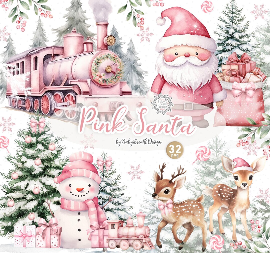 Watercolor Polar Express Clipart Bundle, Christmas Train, Believe Bell ...