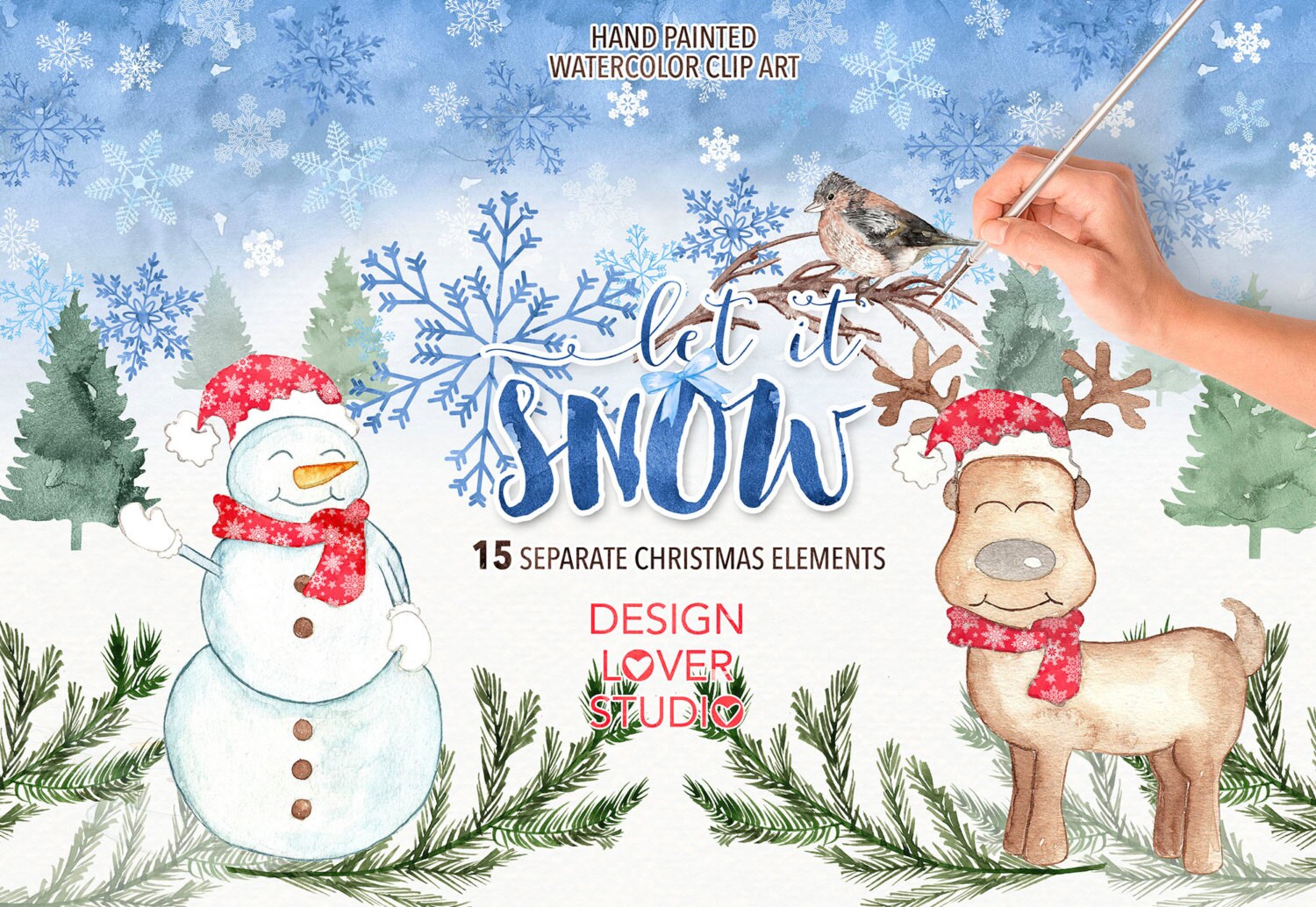 Let It Snow Clip Art