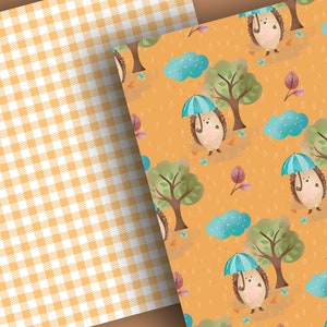 Autumn Woodland Digital Paper Pack, Autumn Leaves, Fall, Fall Pattern ...