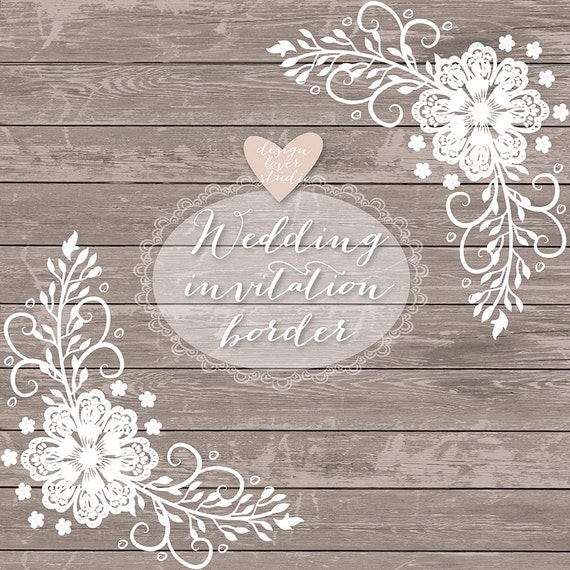 Grey Lace Border Clip Art