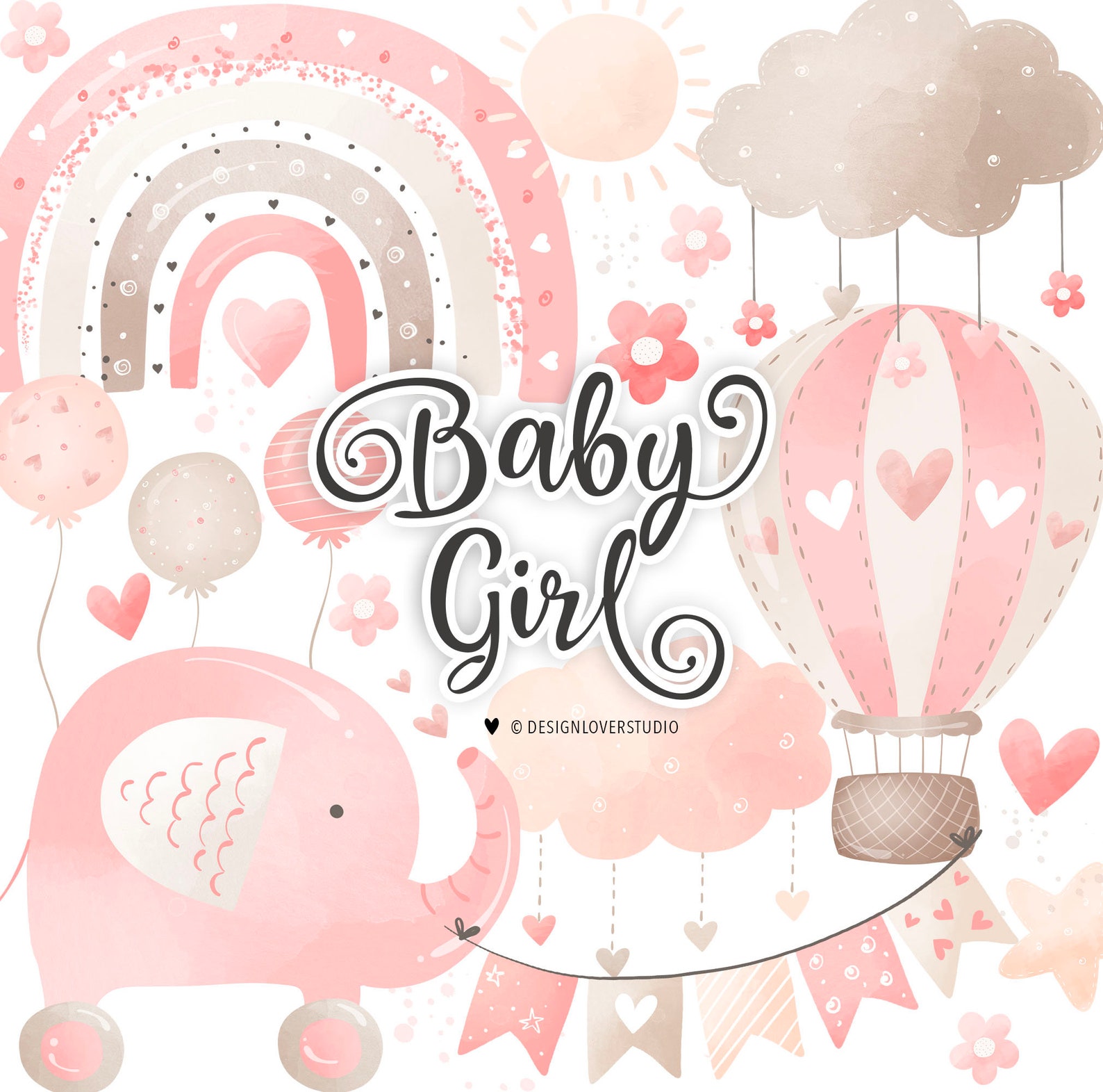 Nursery Baby Girl Rainbows Design Baby Girl Nursery Rainbow - Etsy