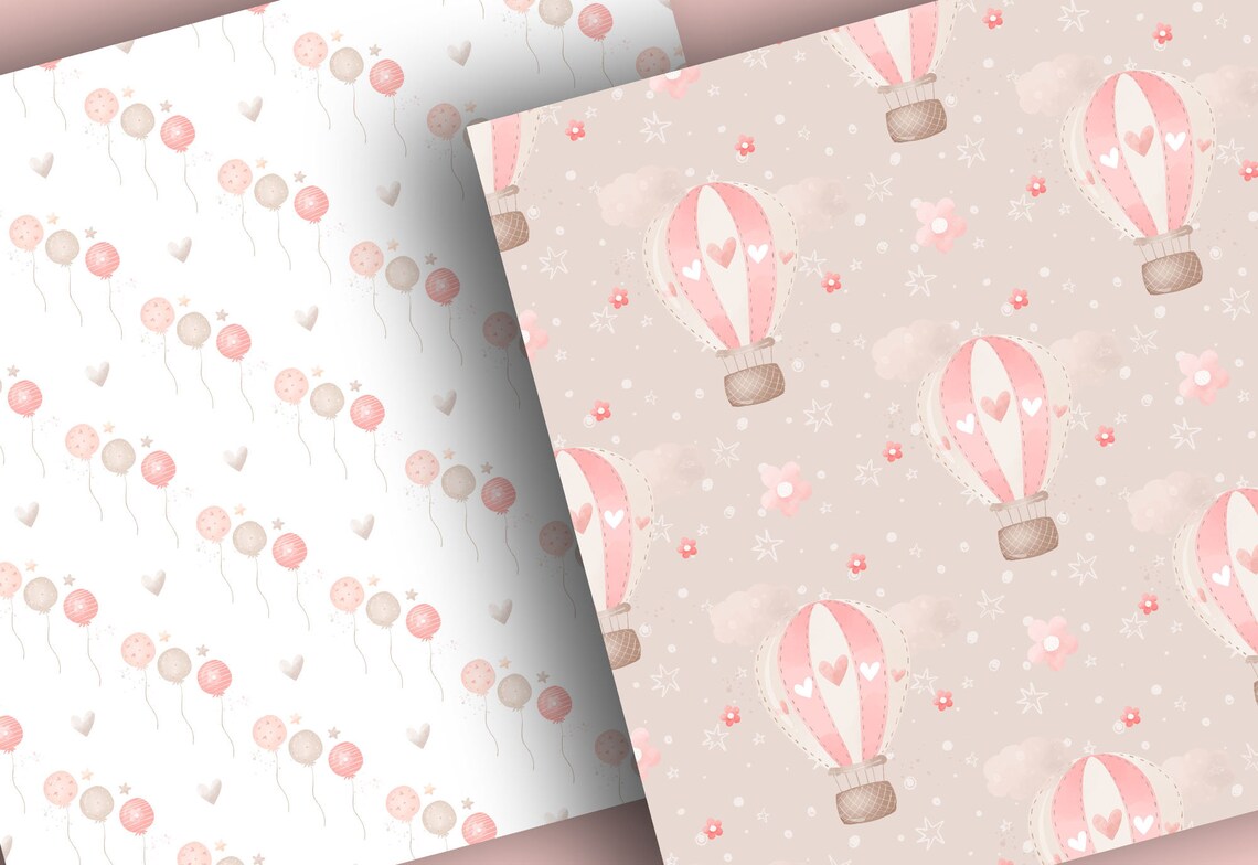 Nursery Baby Girl Rainbows Digital Paper Pack Baby Girl - Etsy