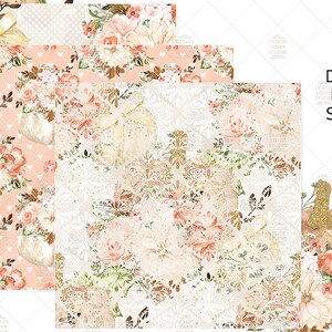 Watercolor "floral Pumpkin" Digital Paper, Autumn Leaves, Fall ...