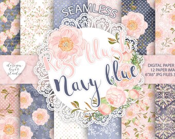 Watercolor Daisies Flowers Digital Paper Flower Background | Etsy