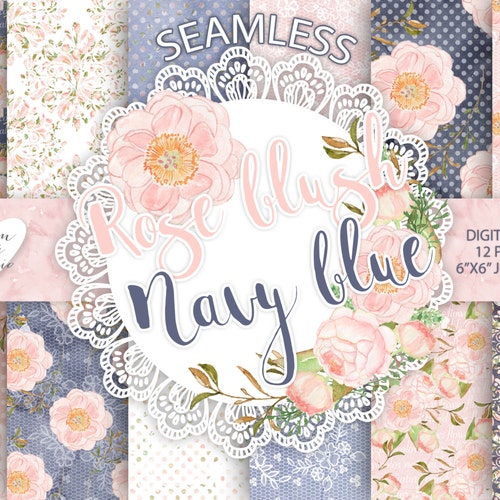 Watercolor Peony Flowers Digital Paper Flower Background | Etsy