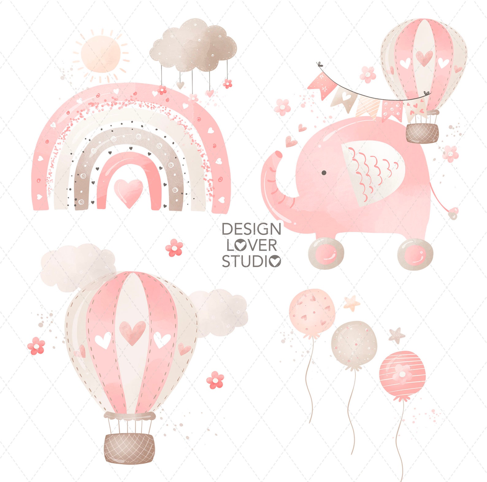Nursery Baby Girl Rainbows Design Baby Girl Nursery Rainbow - Etsy