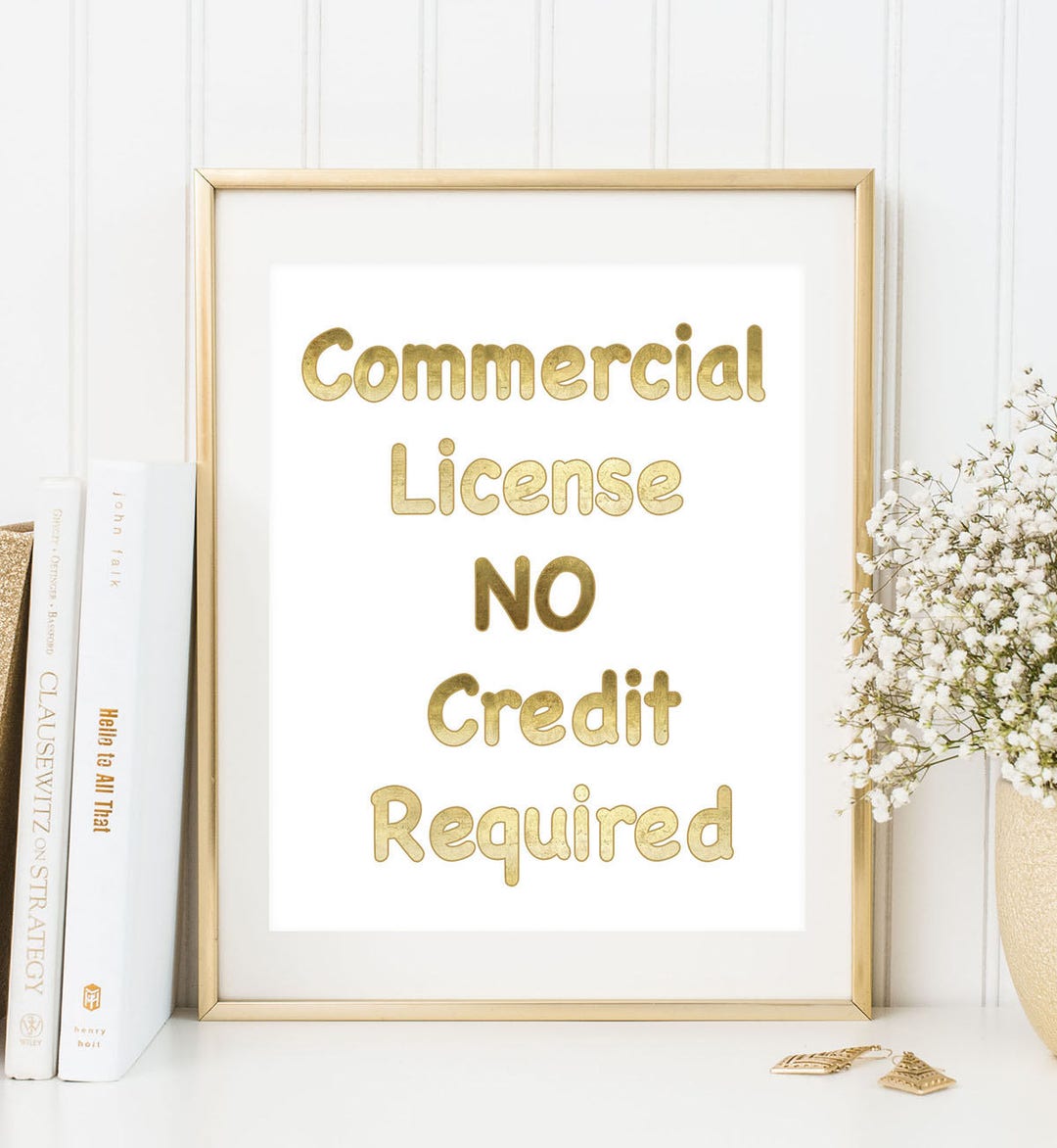 Commercial License NO Credit Required / Unlimited Present and Future ...