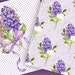 Watercolor LILAC FLOWER Digital Paper Pack, Bow, Lavender, Bouquets ...