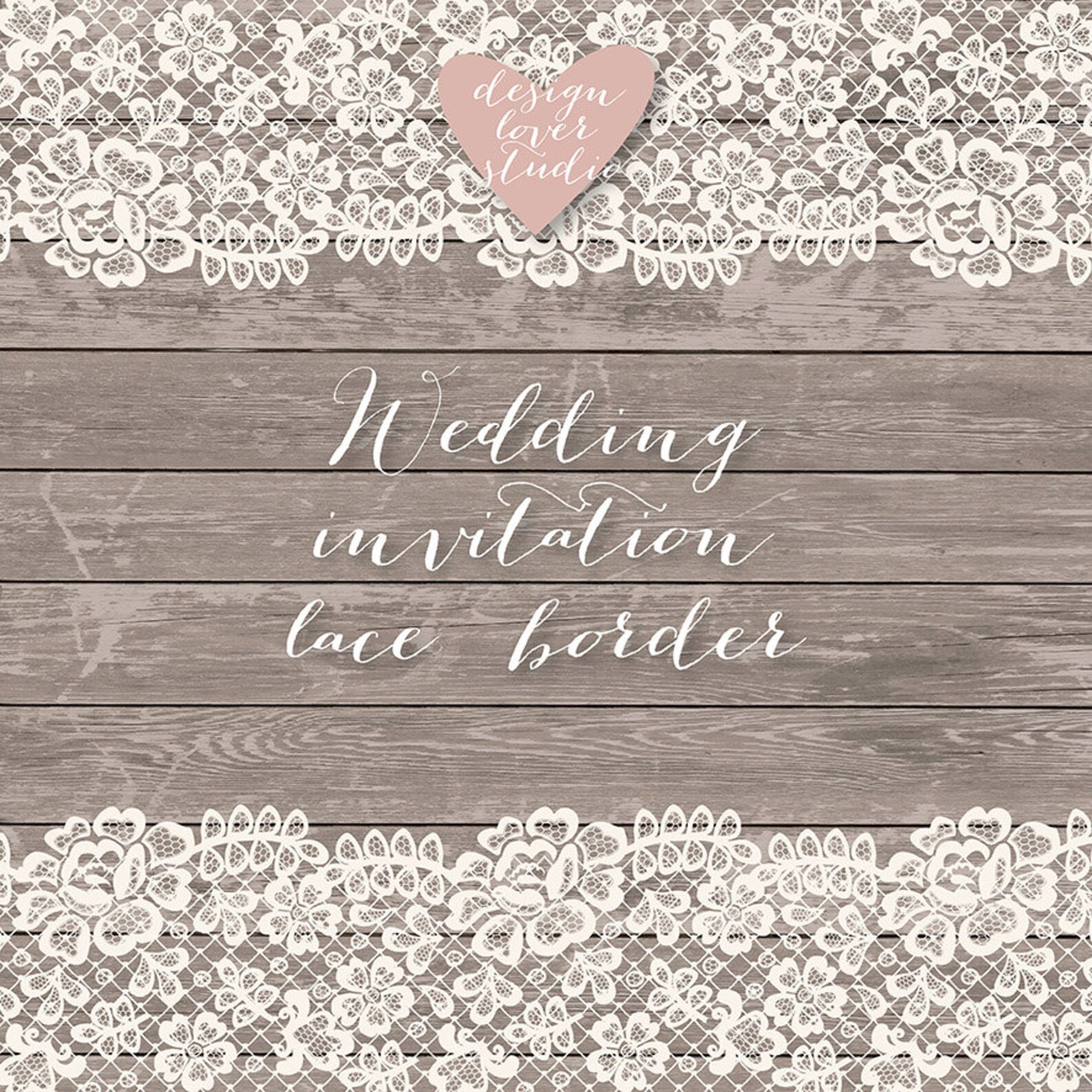 Lace Border Rustic Wedding Invitation Border Frame Lace - Etsy