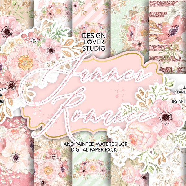 Blush Digital Paper - Etsy