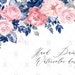 Watercolor BLUSH and NAVY ROMANCE Design, Spring Watercolor Flower ...
