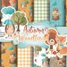Autumn Woodland Digital Paper Pack, Autumn Leaves, Fall, Fall Pattern ...