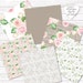 Watercolor Roses Flowers Digital Paper Flower Background - Etsy