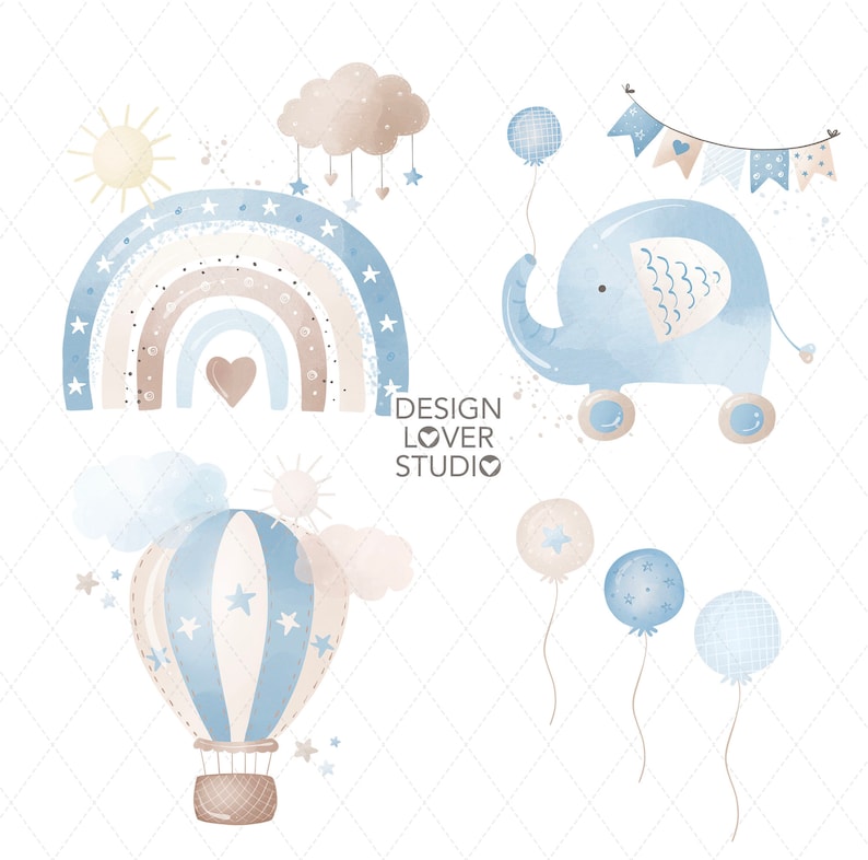 Nursery Baby Boy Rainbows Design, Baby Boy Nursery, Rainbow, Baby ...