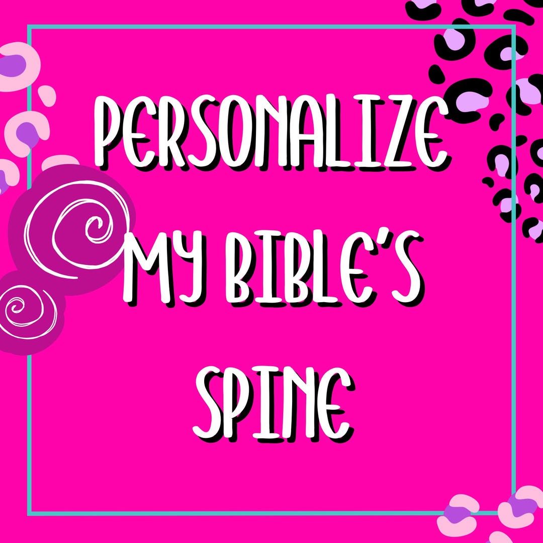Custom Painted Bible Spine: Personalized Bible Cover Add-on - Etsy