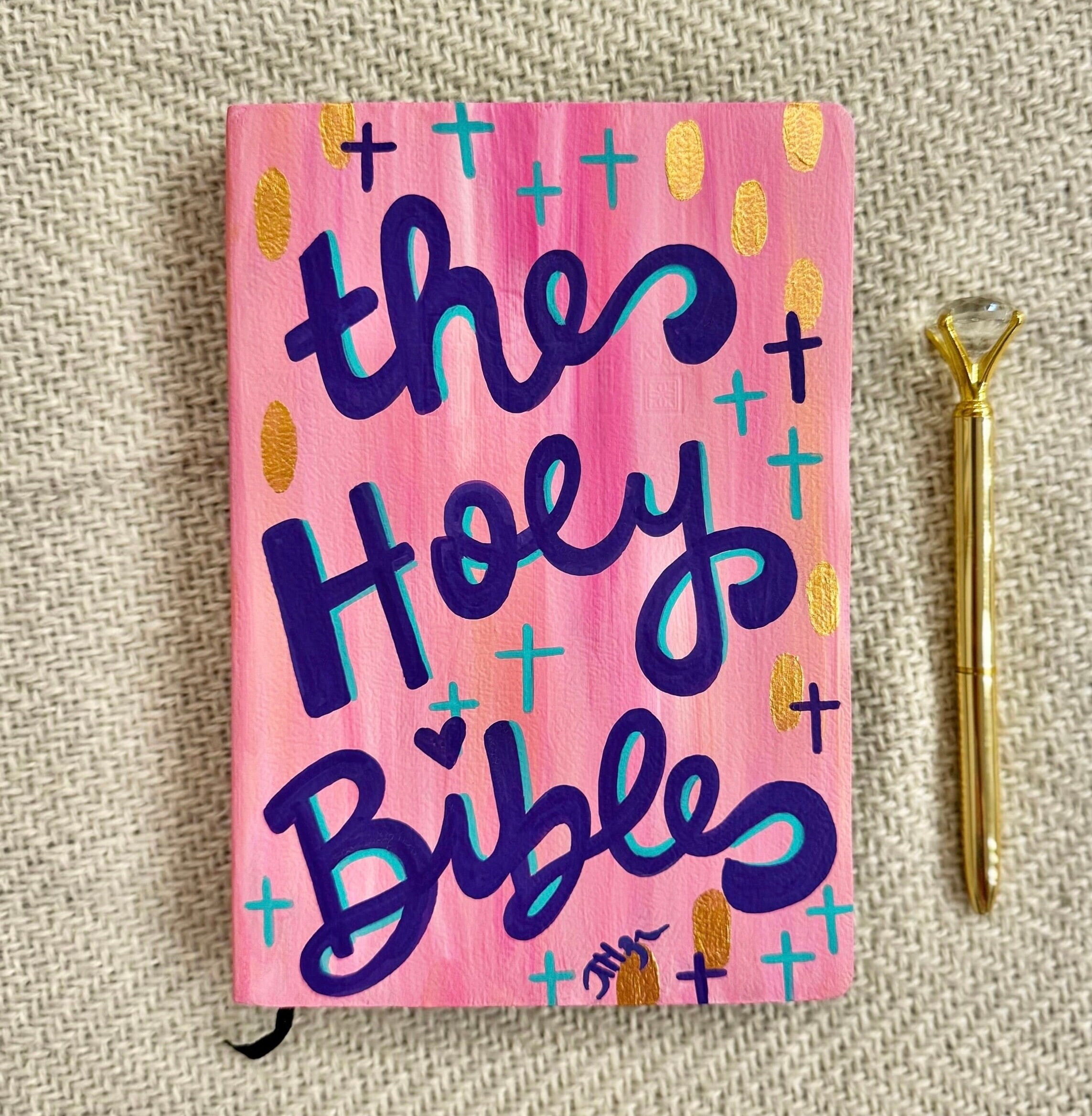 Choose Your KJV Bible Hand Painted KJV Holy Bibles, Preppy Style Women ...