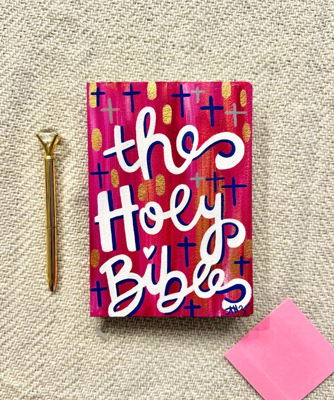 Preppy Women Bible KJV Hand Painted, King James Version Bibles Preppy ...