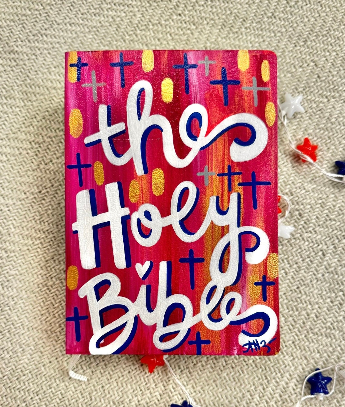 Choose Your KJV Bible Hand Painted KJV Holy Bibles, Preppy Style Women ...