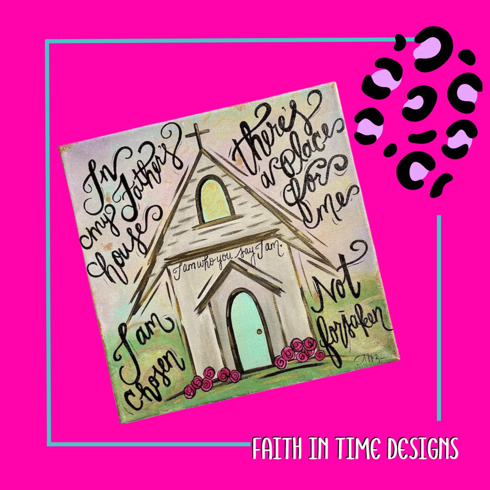 Hand-painted Religious Art, Canvas With Hillsong Worship Lyrics, Chapel ...