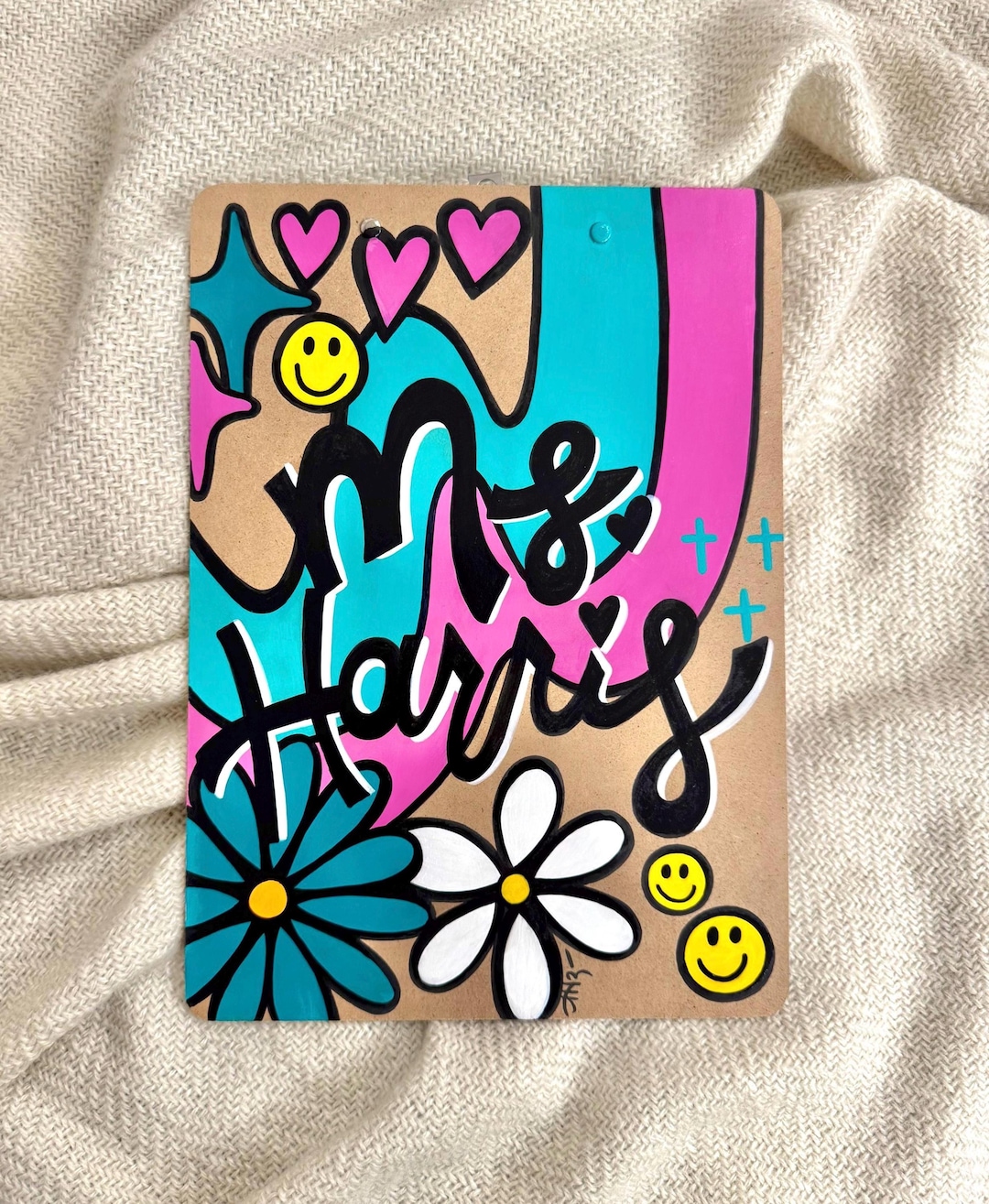 Personalized Clipboard for Teachers | Custom Preppy Design Clipboard ...