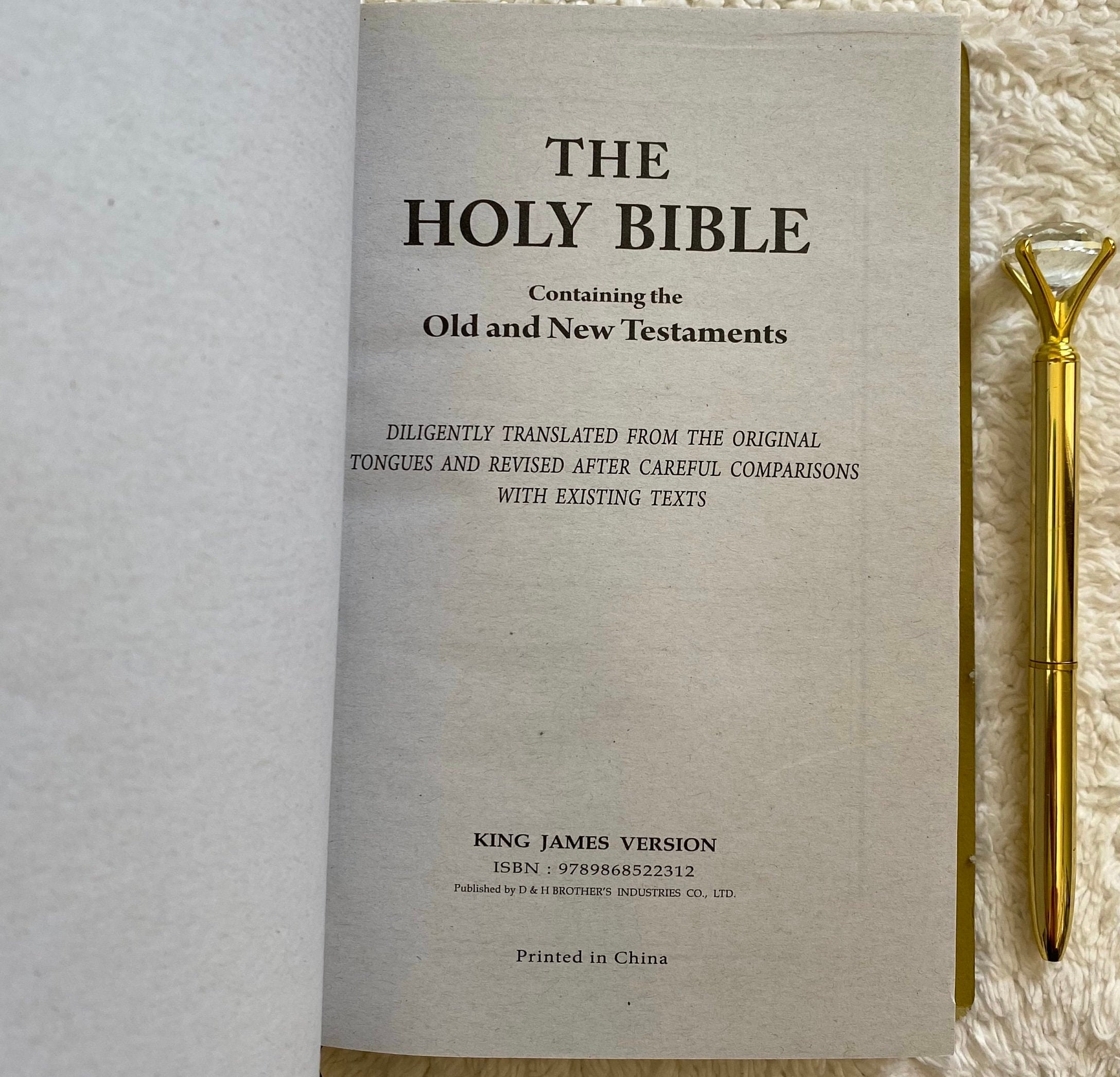 Choose Your KJV Bible Hand Painted KJV Holy Bibles, Preppy Style Women ...