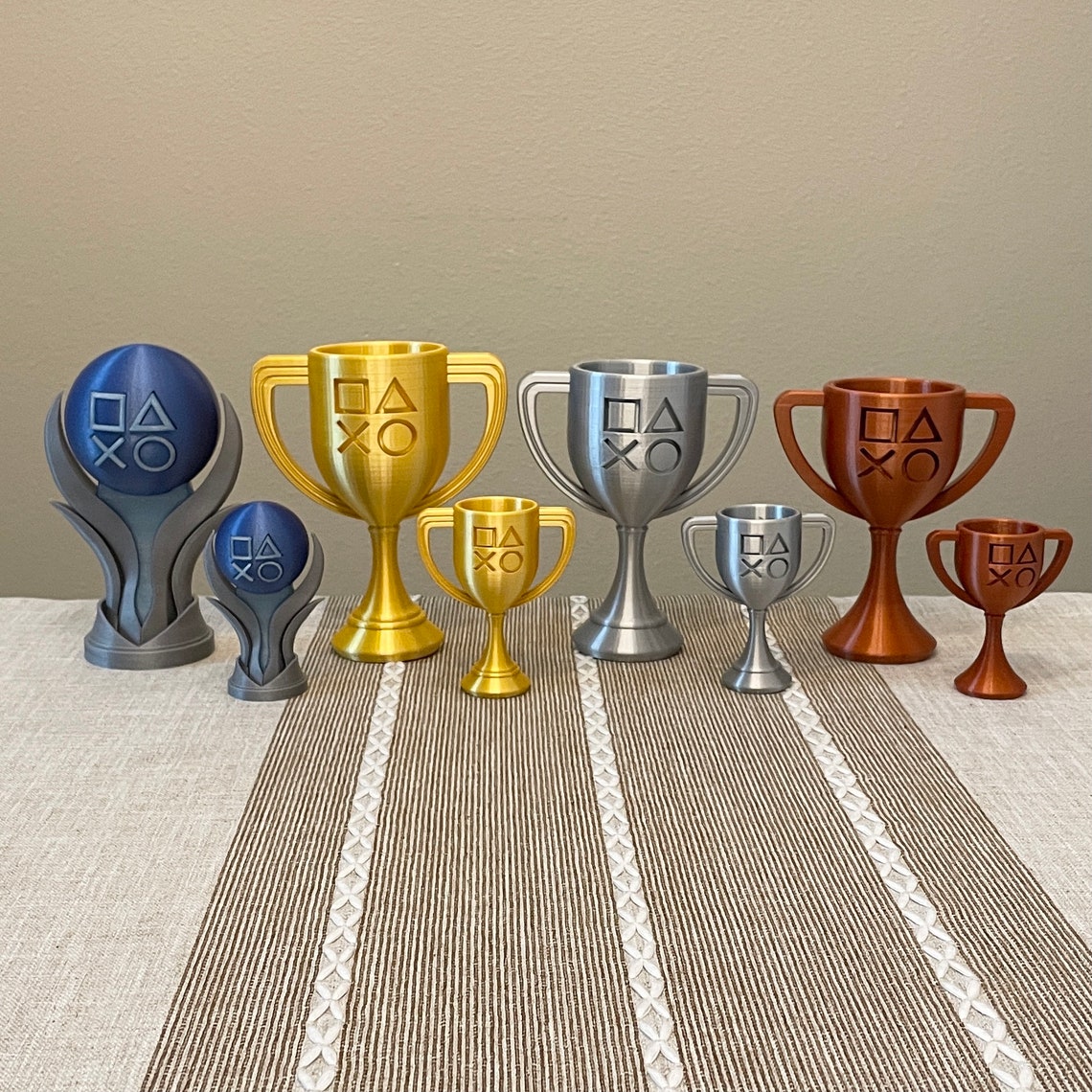 Playstation 5 Trophy Platinum Gold Silver Bronze See - Etsy