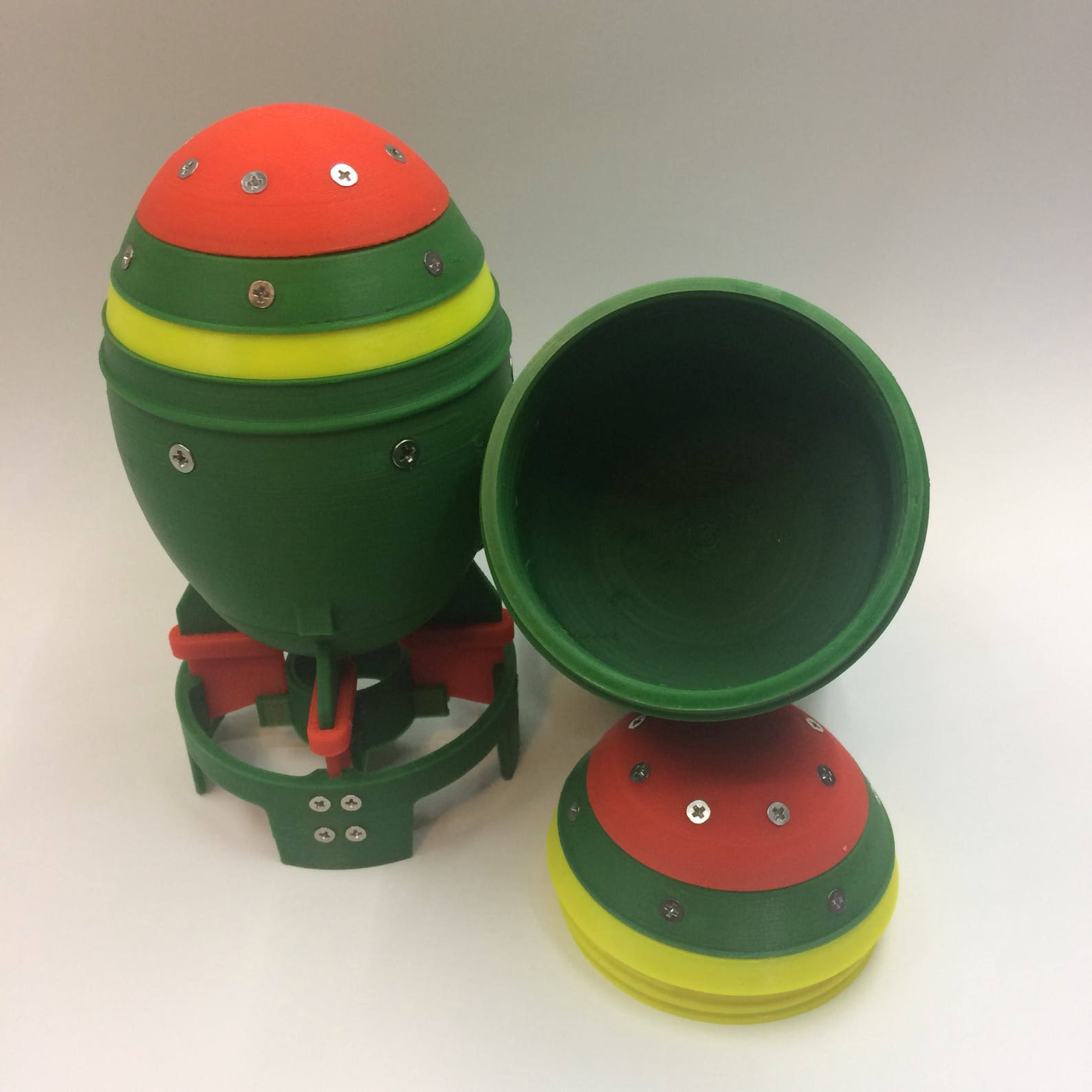 3D Printed Fallout Mini Nuke Storage Container Screw On - Etsy