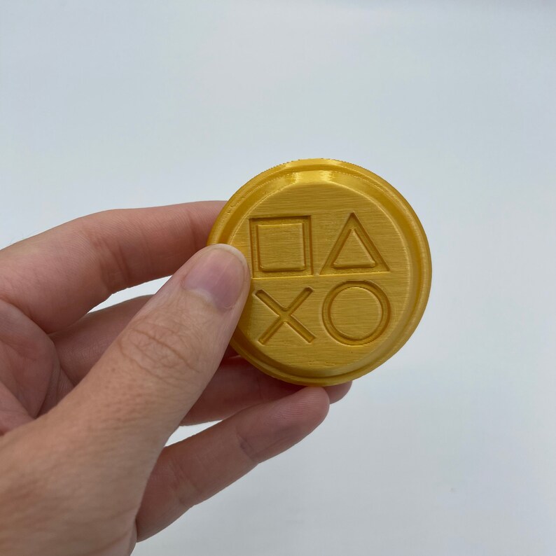 Playstation 5 Trophy Astro Coins Set of 3 Platinum Blue | Etsy