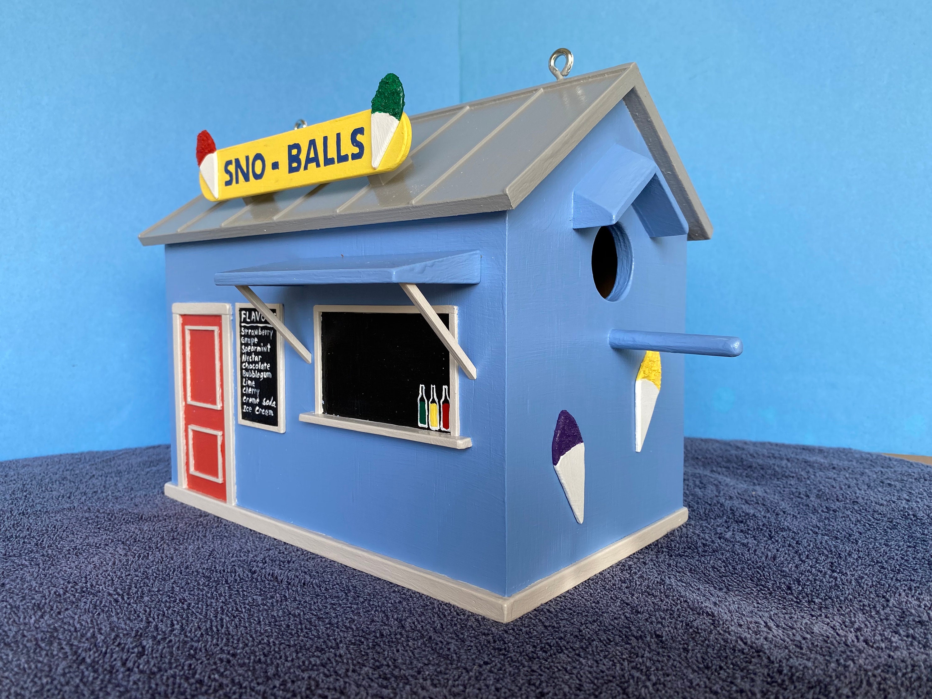 New Orleans Snowball Stand Birdhouse - Blue - Etsy